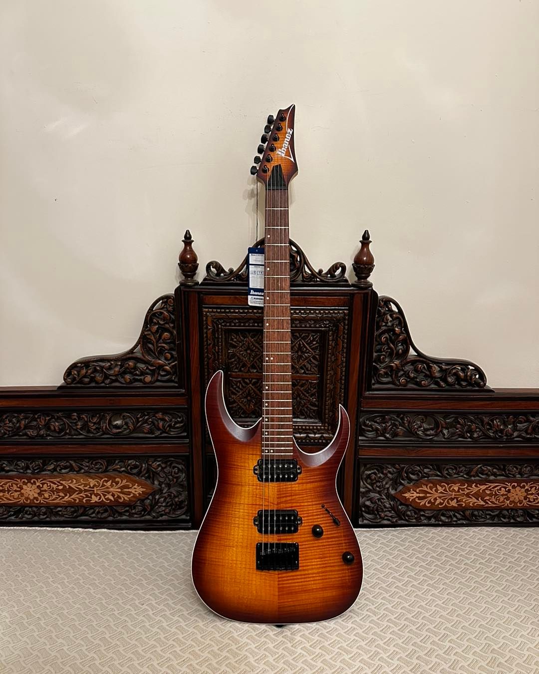 * Brand New * Ibanez RGA42FM-DEF Dragon Eye Burst Flat Electric Guitar ...