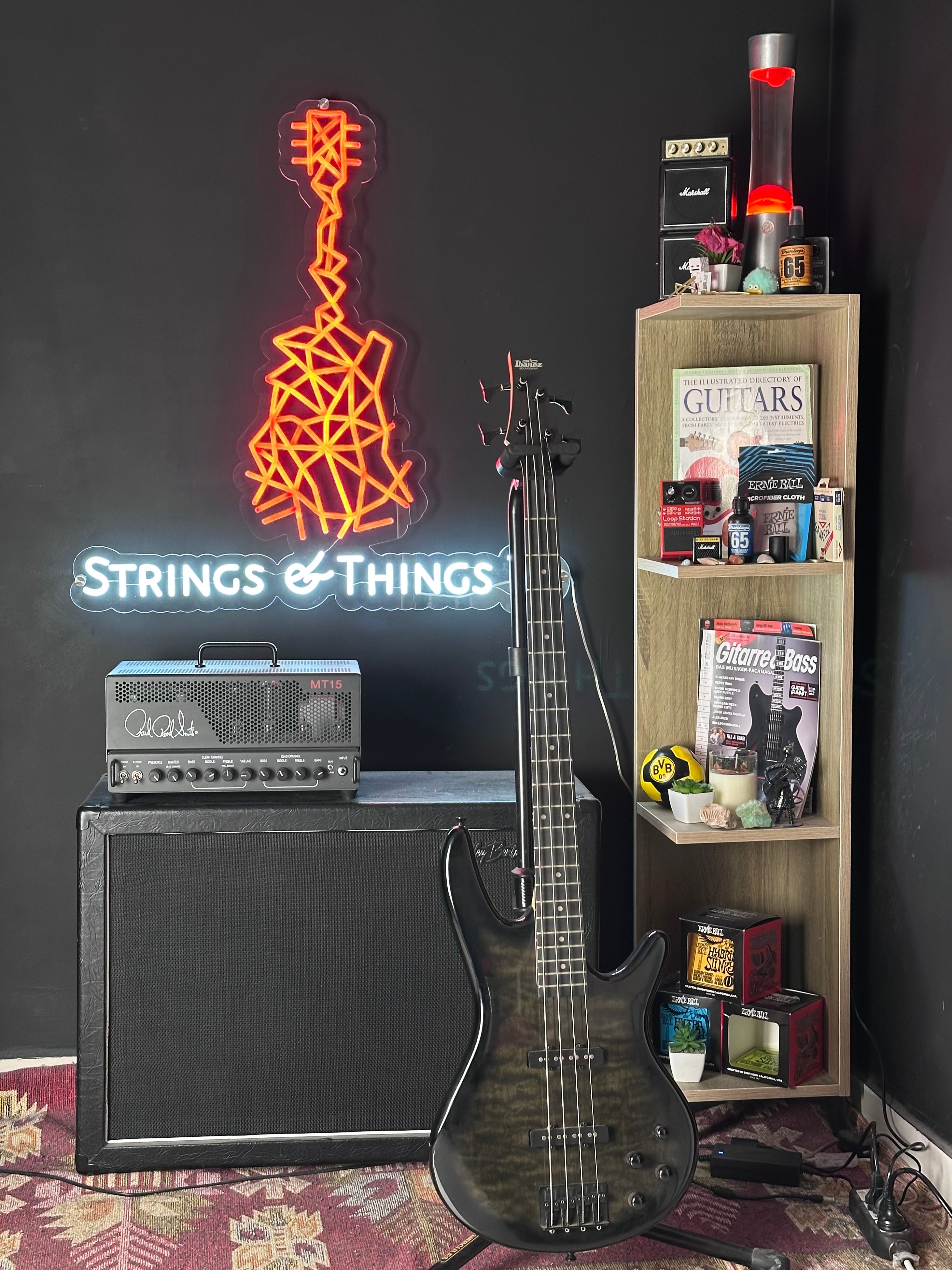 Ibanez GSR280QA-TKS 4 strings Bass Guitar Transparent Black – Strings ...