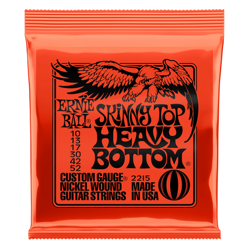 Ernie Ball Skinny top Heavy bottom® Electric Guitar Strings (10-52) – Strings & Things Jo